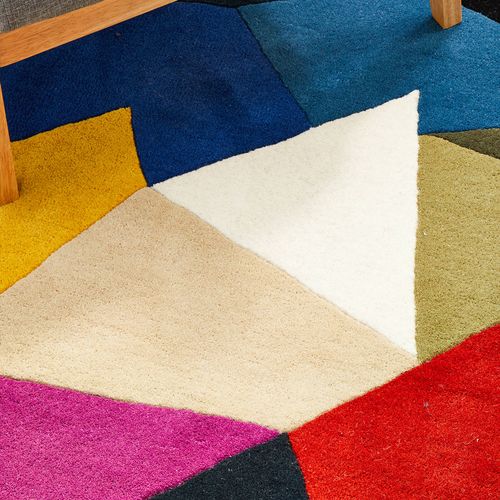 Grid 906 Crayon 200X200Cm Rug - Bunnings Australia