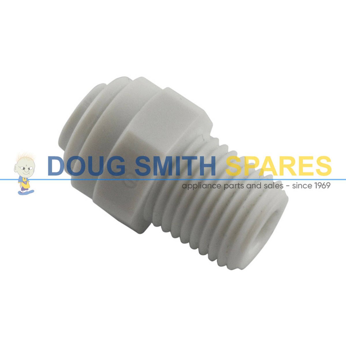 John Guest Connector (1/4 PF to BSB 6mm) - Bunnings Australia