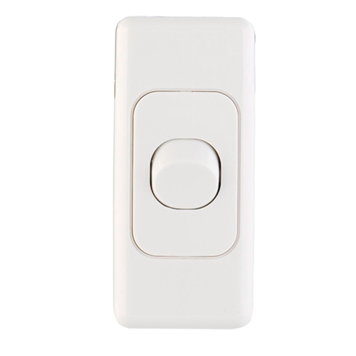Deta White Single Architrave Switch - White - Bunnings New Zealand