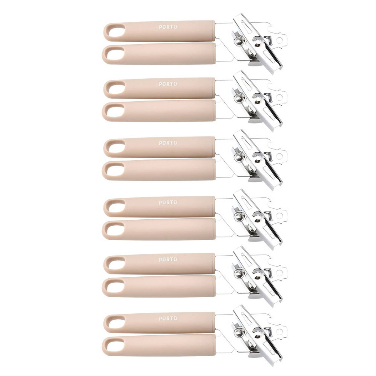 6PK Porto Zest Stainless Steel/Plastic 21cm Can Opener Kitchen Utensil ...