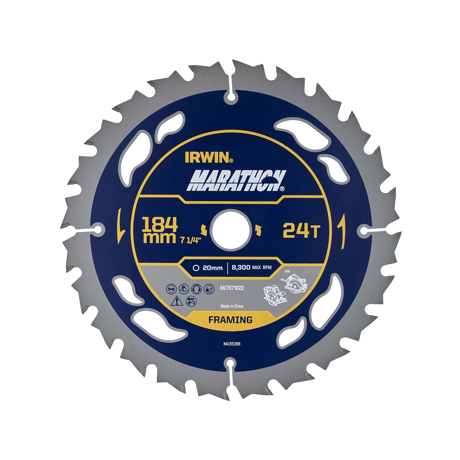 IRWIN 184mm 24T Marathon Circular Saw Blade Bunnings Australia
