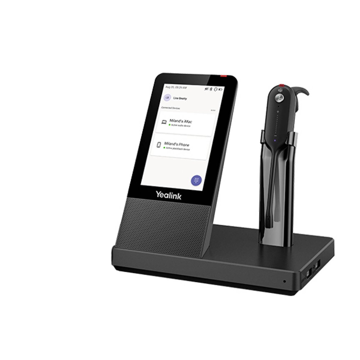 Yealink WH67 Standard UC DECT Headset for Microsoft TEAMS - Black ...