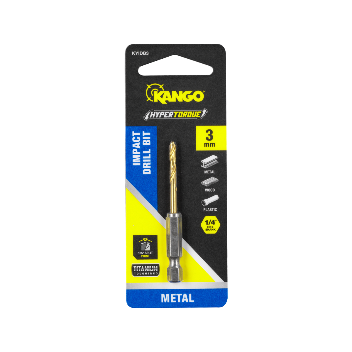 Kango 3mm Hypertorque Impact HSS Drill Bit - Bunnings New Zealand