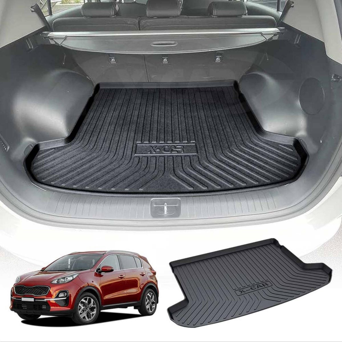 Heavy Duty Trunk Cargo Mat Boot Liner Luggage Tray for Kia Sportage ...