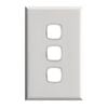 HPM EXCEL 3 Gang White Coverplate - Bunnings Australia