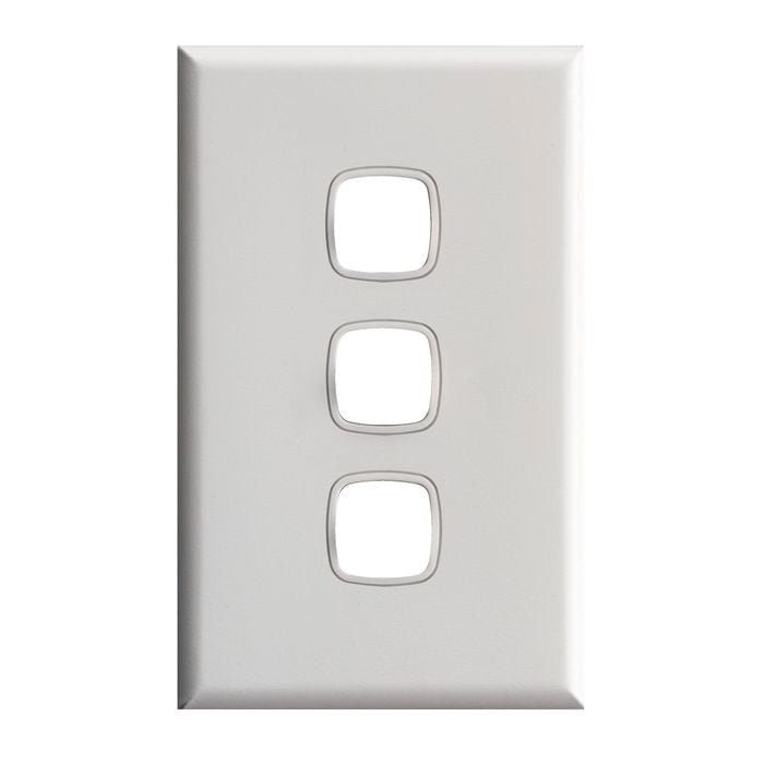 HPM EXCEL 3 Gang White Coverplate - Bunnings Australia
