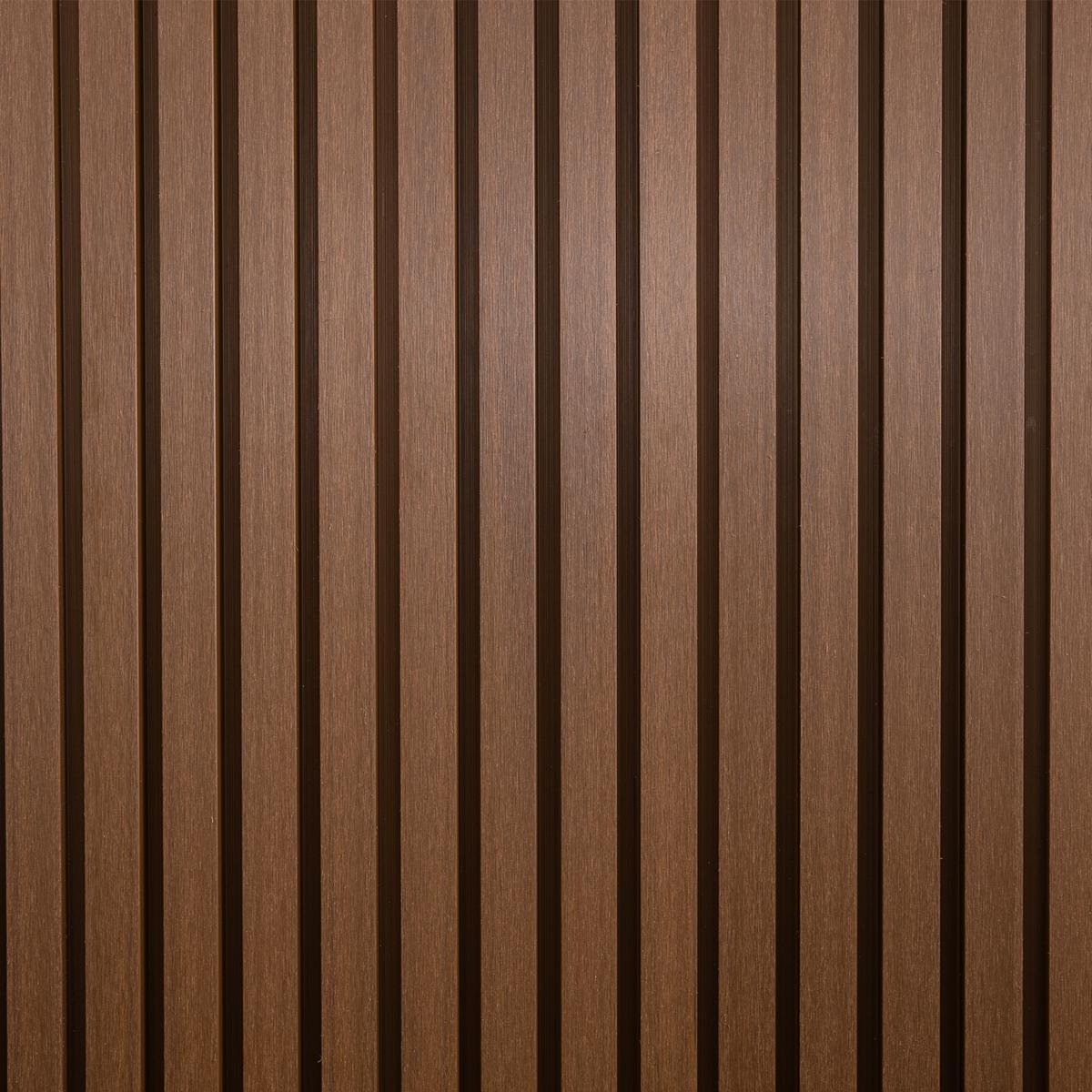 Ekodeck 219 x 26mm 3.6m Hazelwood Batten Screen Castellated Panel ...