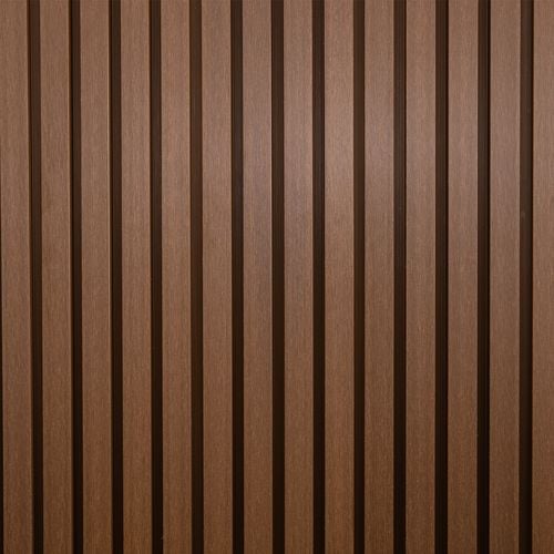 Ekodeck 219 x 26mm 3.6m Hazelwood Batten Screen Castellated Panel ...