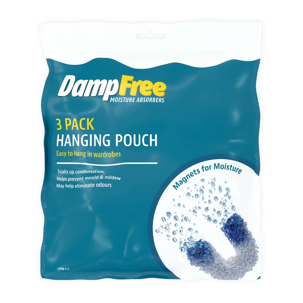 DampFree 210g Hanging Pouches - 3 Pack - Bunnings Australia