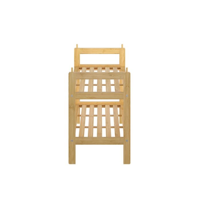 Flexi Storage Living Natural Stackable 2 Tier Bamboo Shoe Rack ...