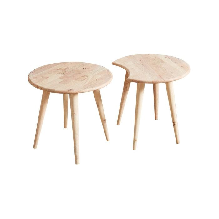 Natural Signature Small Raw Natural 2 Piece Ant Coffee Table Set ...