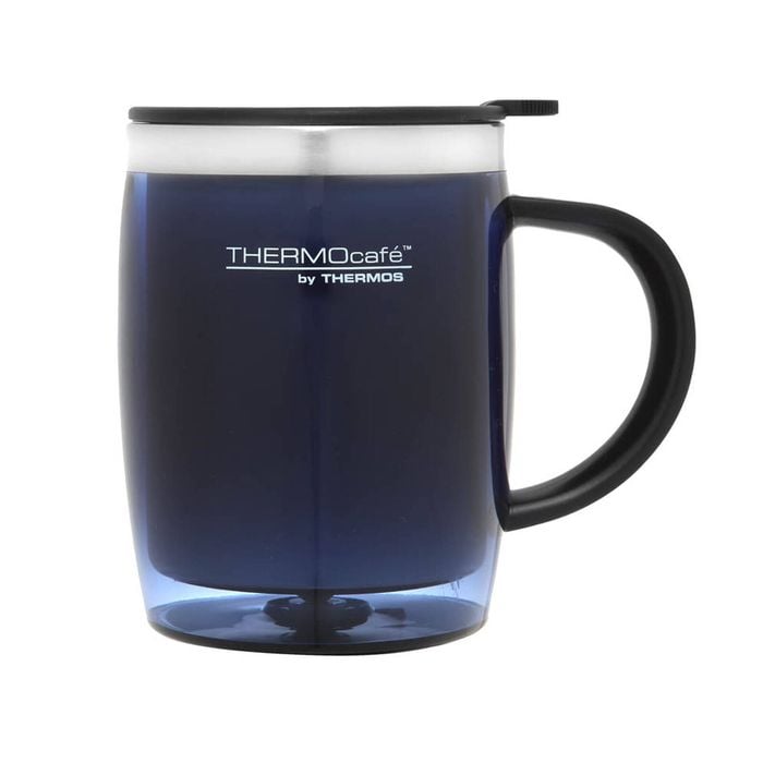 Thermocafe Stainless Steel Inner, Plastic Outer Mug Blue 450ml - Bunnings Australia
