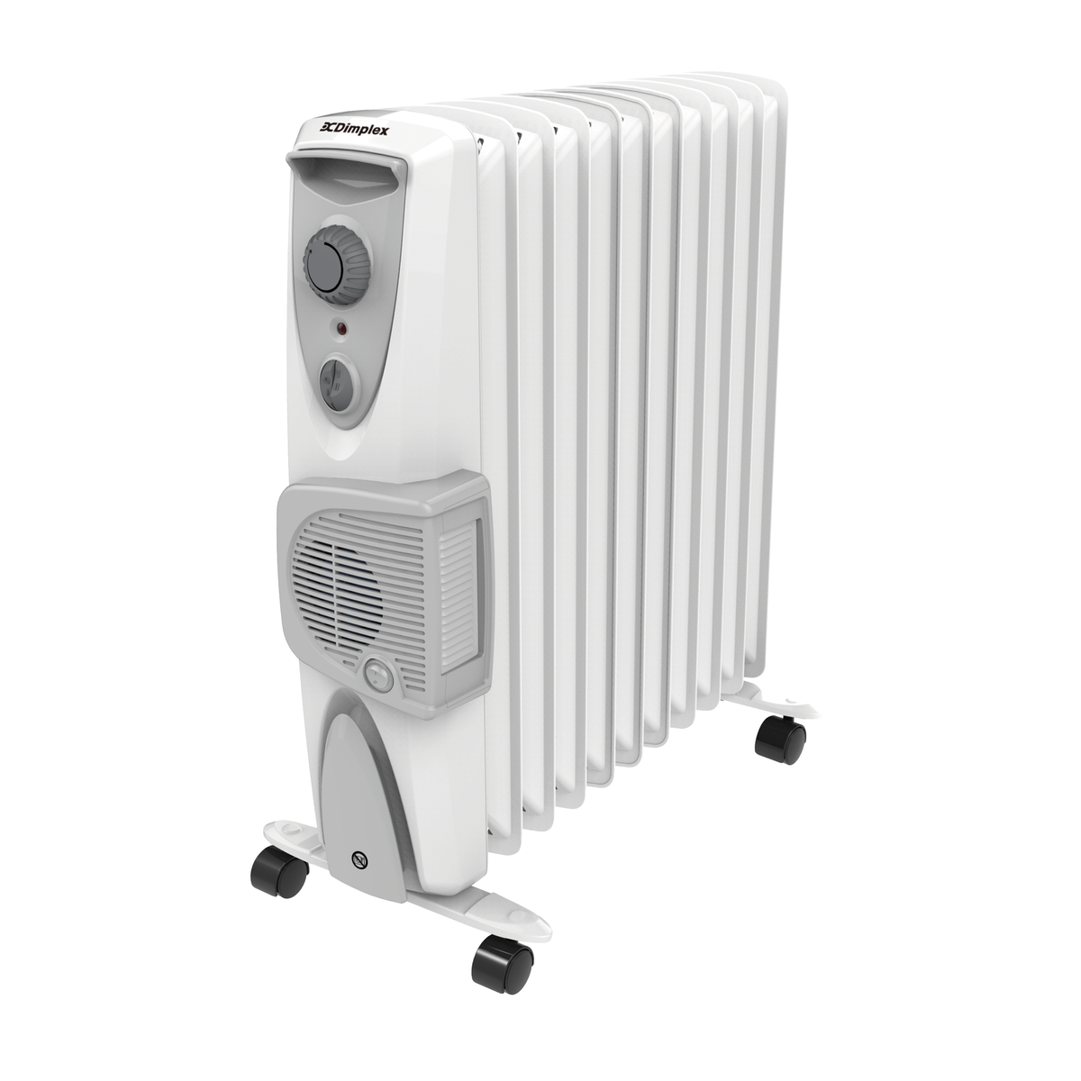 Dimplex 2.4kW White Oil Free Column Heater with Thermostat And Turbo ...