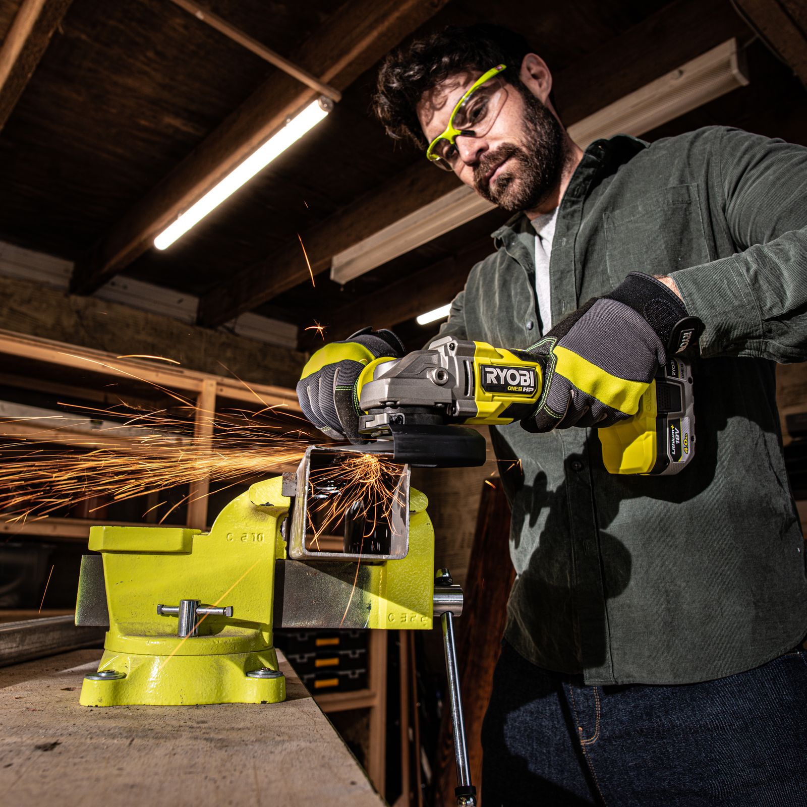 Ryobi 18V ONE 125mm HP Brushless Angle Grinder RAG18X Tool Only