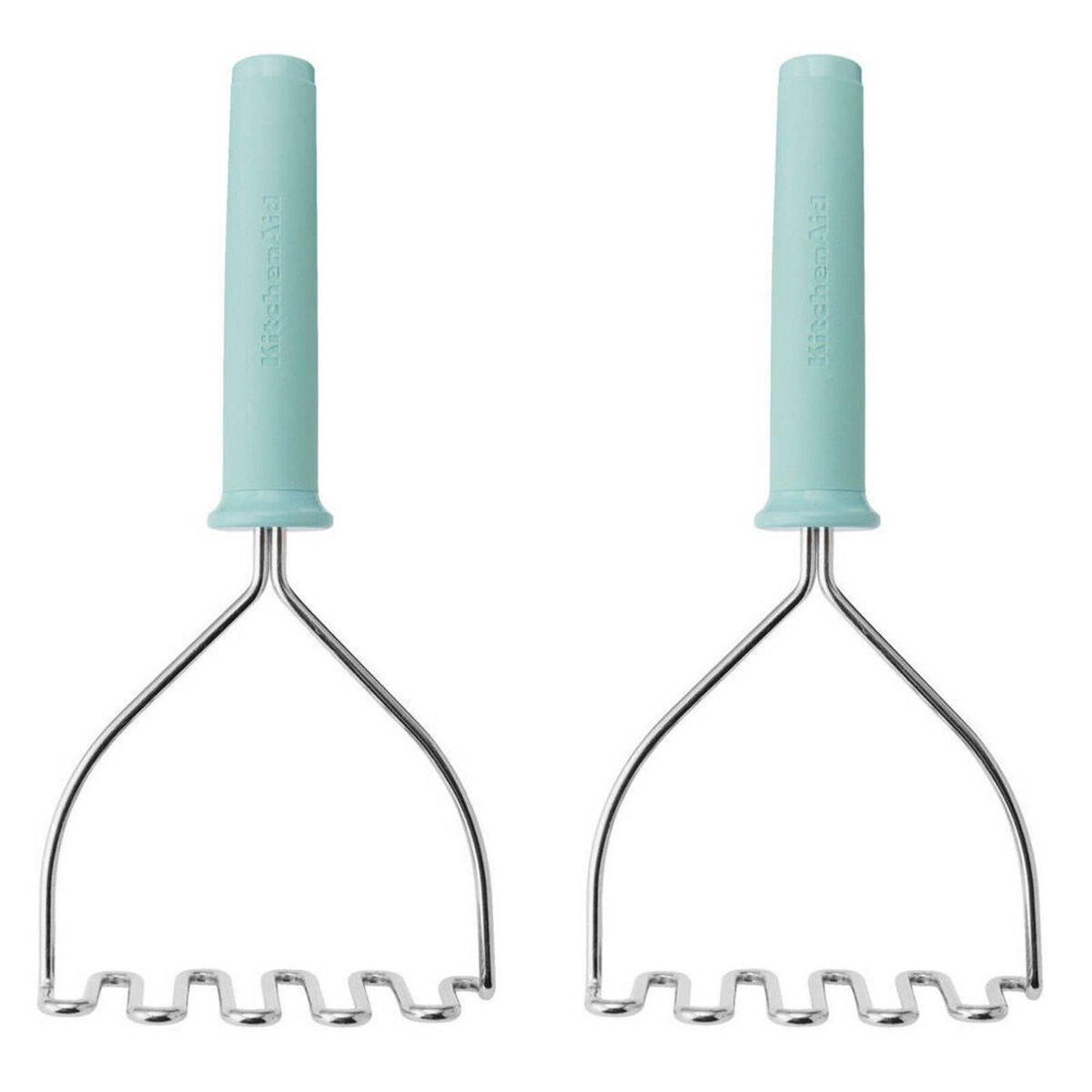 2PK Kitchenaid Soft Grip Metal Masher Cooking Utensil - Mineral Water ...