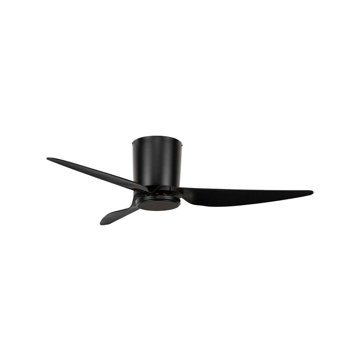 Brilliant 122cm Matt Black Supra AC Low Ceiling Hugger Fan - Bunnings ...