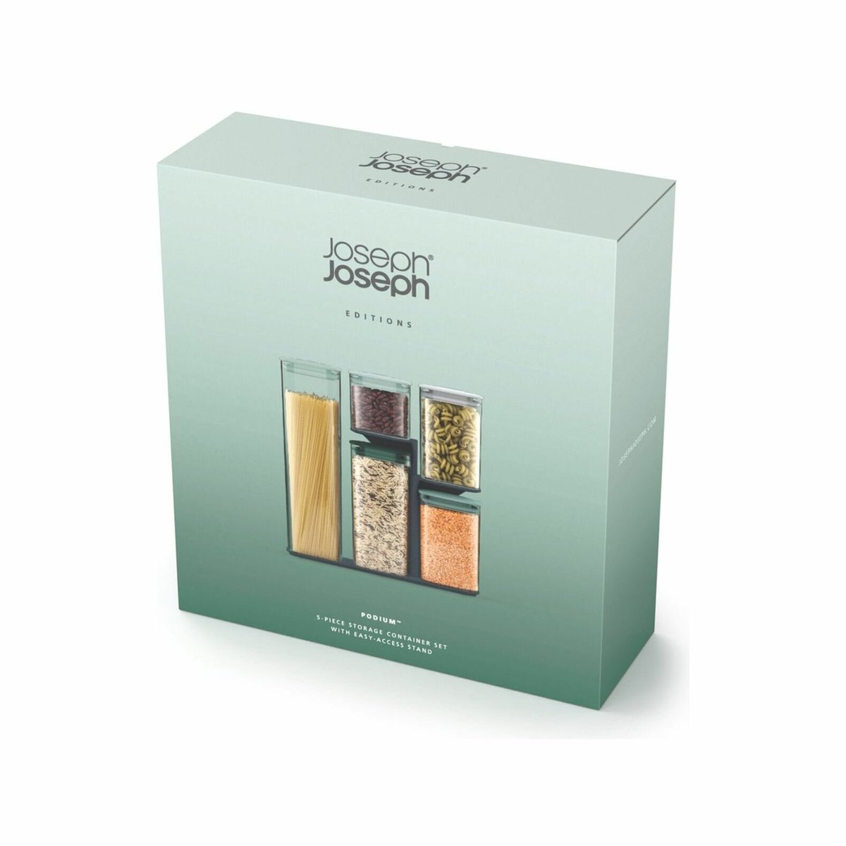 Joseph Joseph Editions Podium Sage 5 Piece Storage Container Set ...