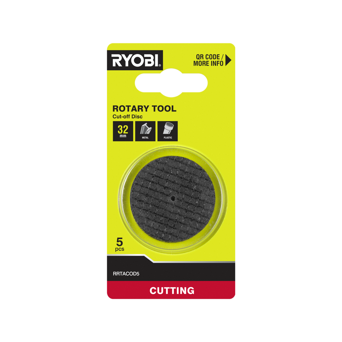 Ryobi 32mm Cutting Disc - 5 Pack - Bunnings Australia