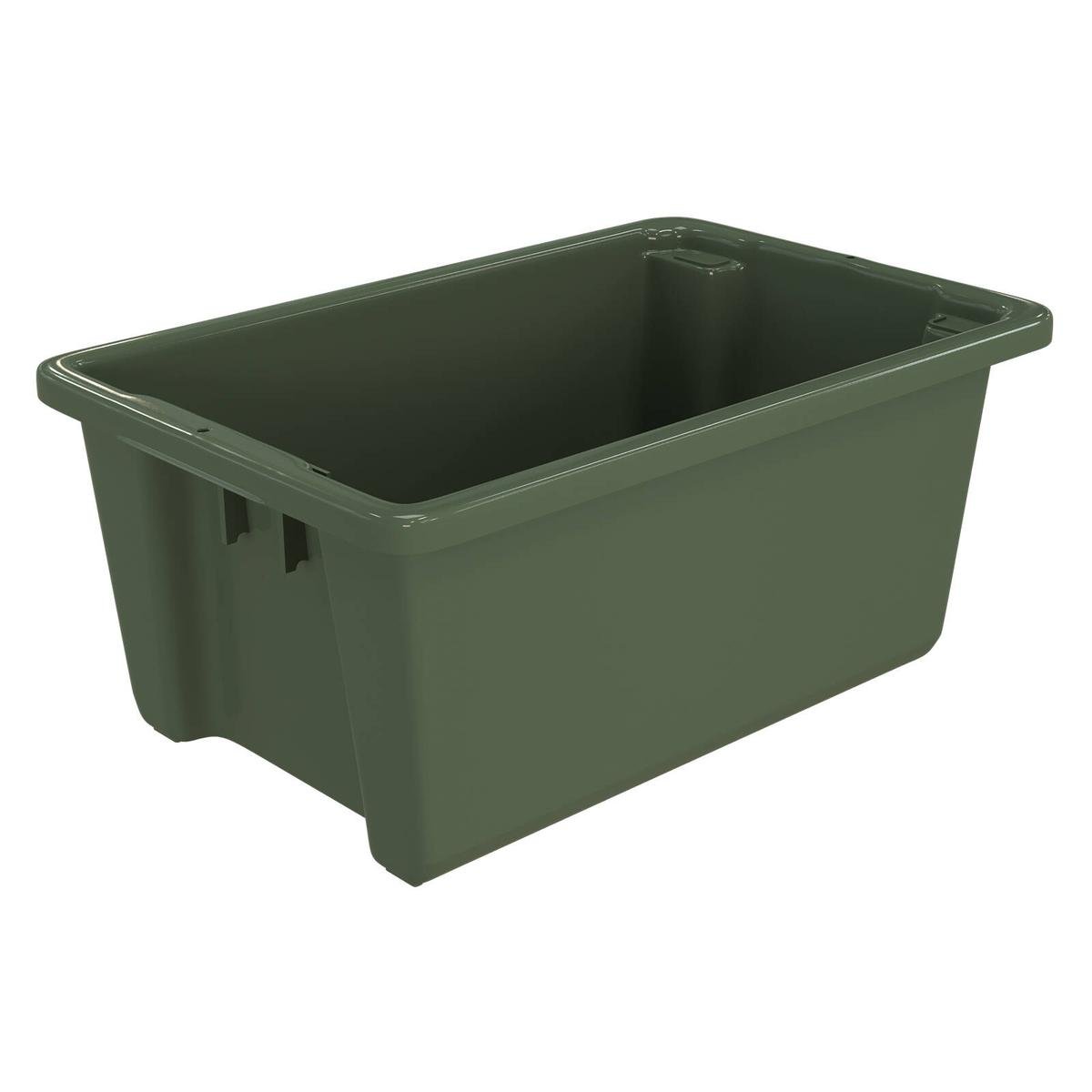 Handy Storage 54L Khaki Heavy Duty Storage Crate - Bunnings Australia