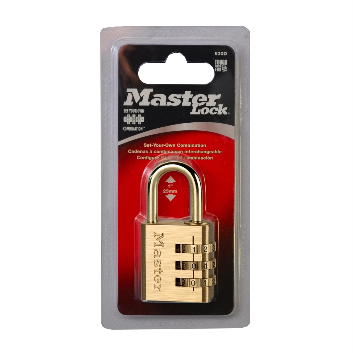 Master Lock 30mm Brass Combination Padlock - Bunnings Australia