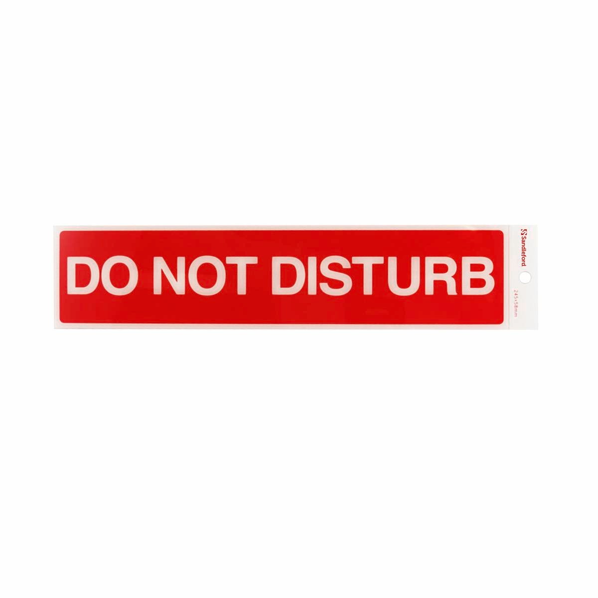 Sandleford 245mm Self Adhesive Do Not Disturb Sign - Bunnings Australia