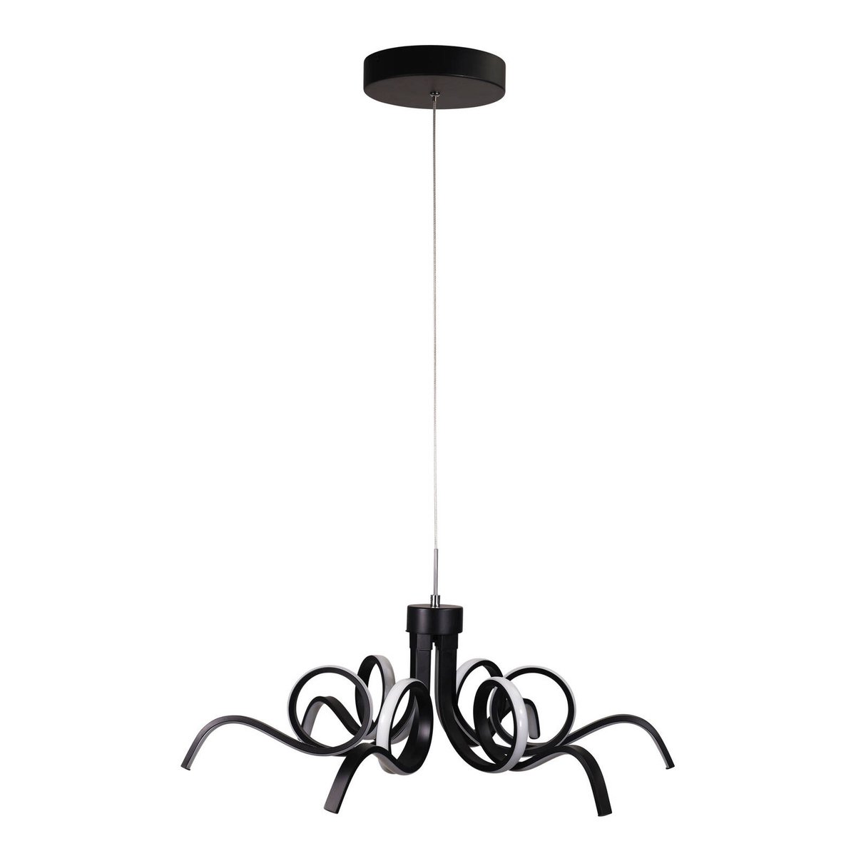 Oriel Lighting Noodle Tricolour LED Pendant Light Black 70cm - Bunnings ...