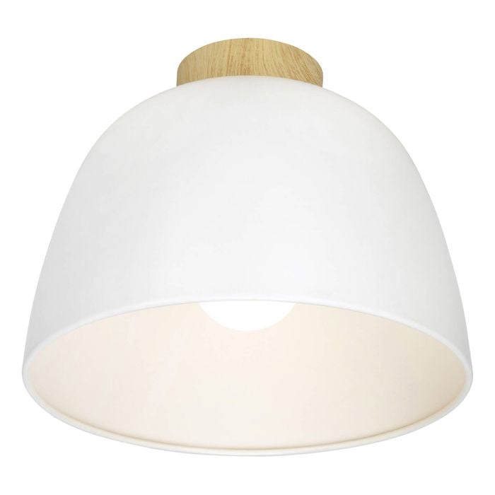 Brilliant Greta 23cm Matt White DIY Install Batten Fix Light Shade ...