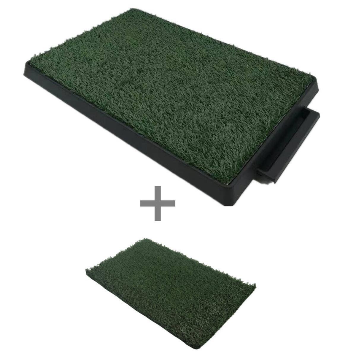YES4PETS XL Indoor Dog Puppy Toilet Grass Potty Training Mat Loo Pad ...