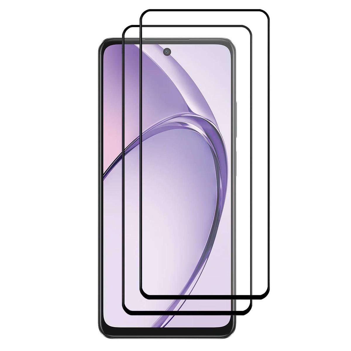 2 Pack MEZON OPPO A40 4G Full Cover Tempered Glass Screen Protectors ...