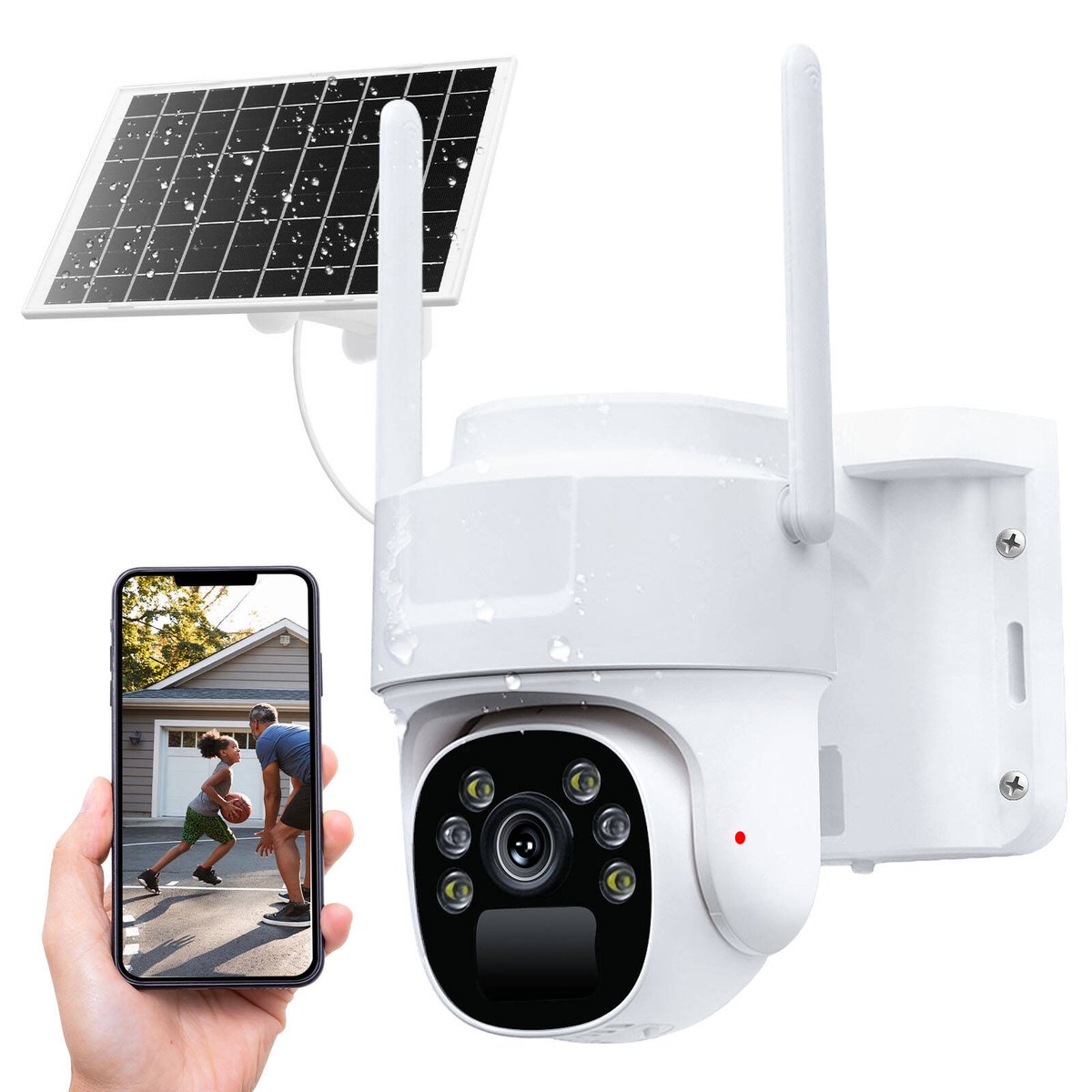 Advwin Outdoor Solar Security Camera - Bunnings Australia
