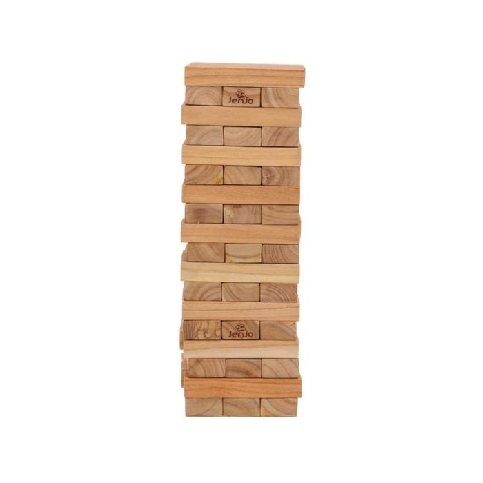 54 Piece Giant Jenjo Outdoor Wooden Block Game 63cm - Bunnings Australia