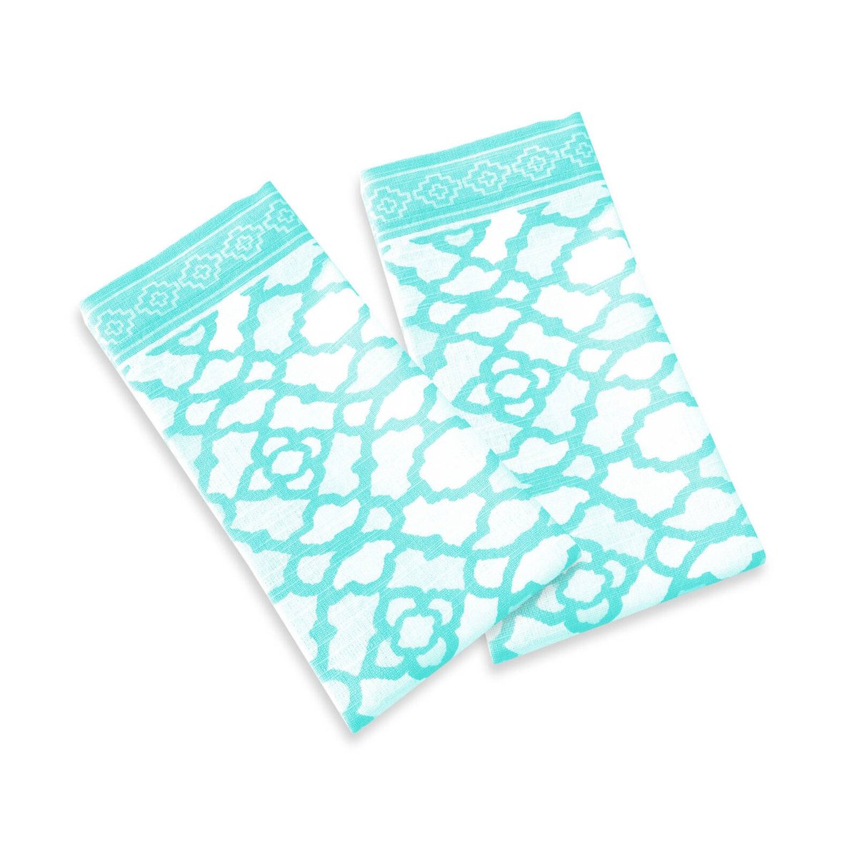 Rans Set of 2 Cotton Vintage Napkins - Paradise Blue - Bunnings Australia