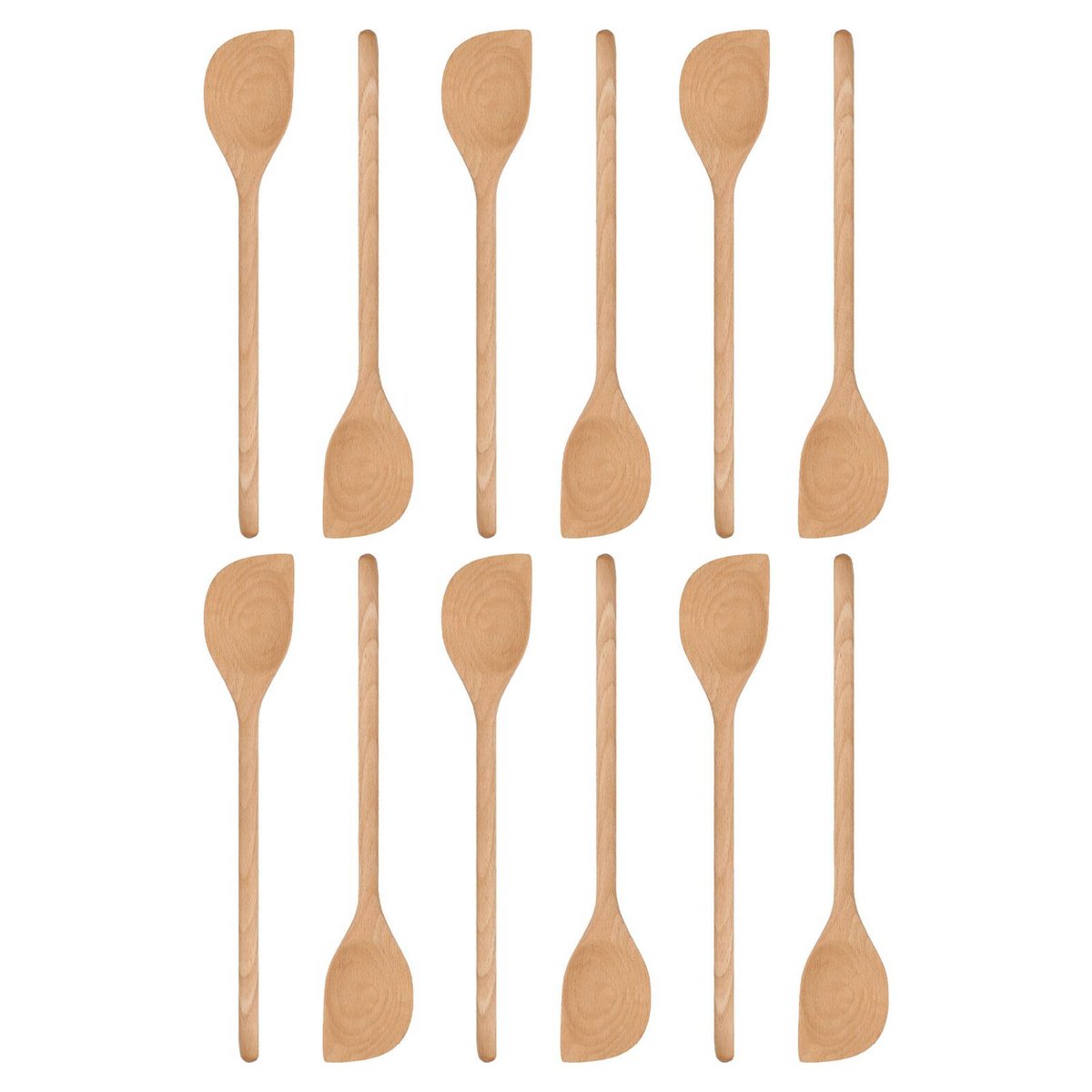 Argon Tableware Wooden Scraper Spoons - 30cm - Pack of 12 - Bunnings ...