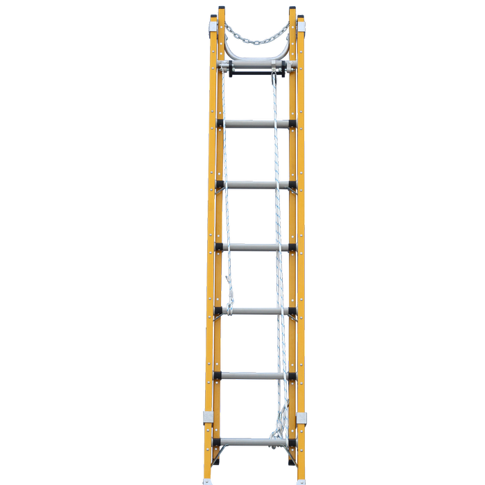 INDALEX 2.7m-4.0m Industrial Fibreglass 150KG Pro Series Extension Ladder - Bunnings Australia