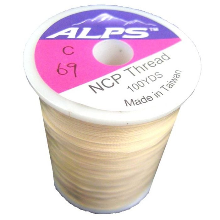 Alps 100yds of Tan Rod Wrapping Thread - Size C (0.2mm) Rod Binding ...
