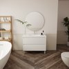 Forme Razor 900mm Freestanding Vanity With Polymarble Top - White ...