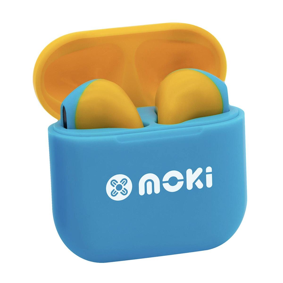 Moki MokiPods Mini TWS Bluetooth Earphones Kids Volume Limited - Blue ...