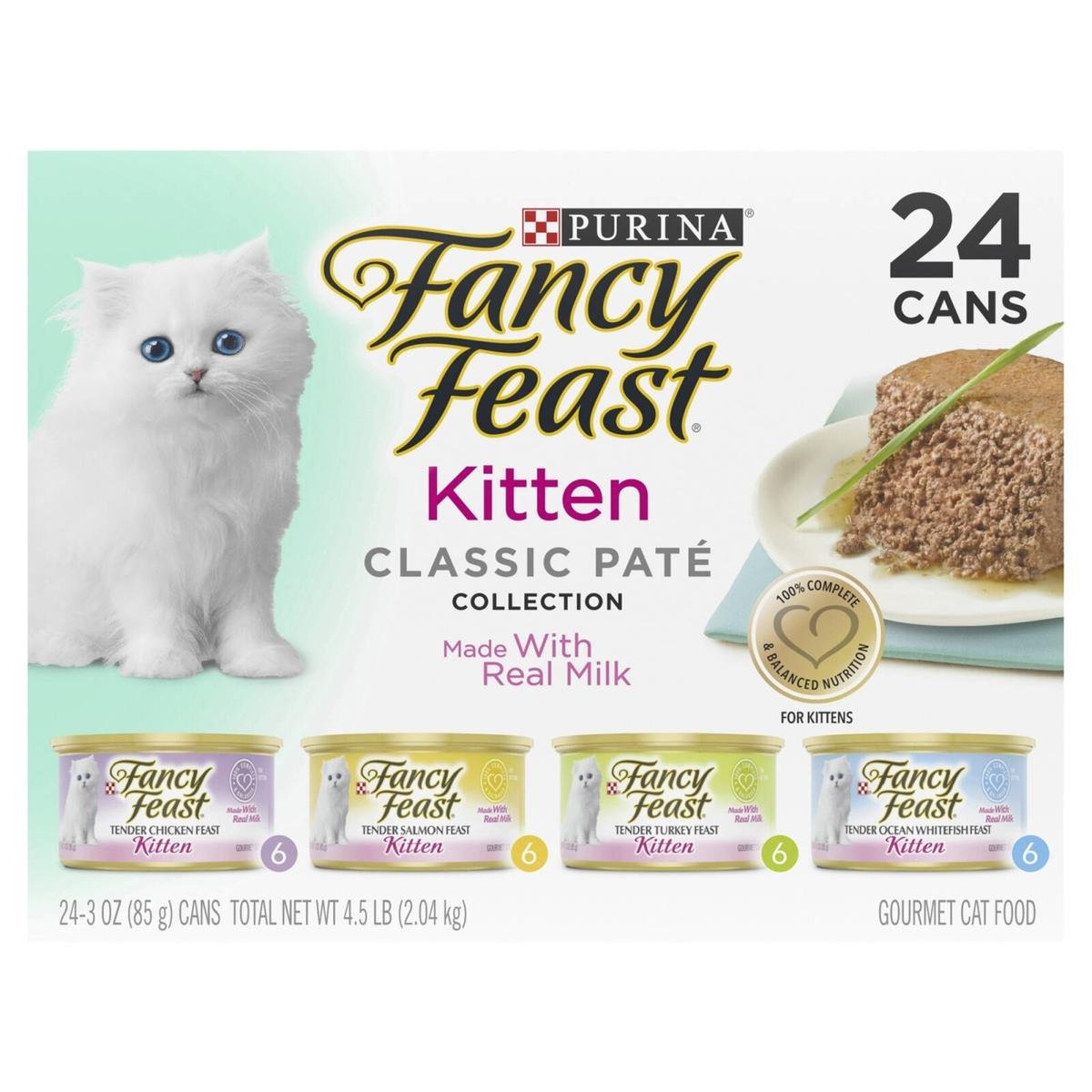 Fancy Feast 85g Kitten Classic Paté Collection Wet Cat Food - 24 Pack ...