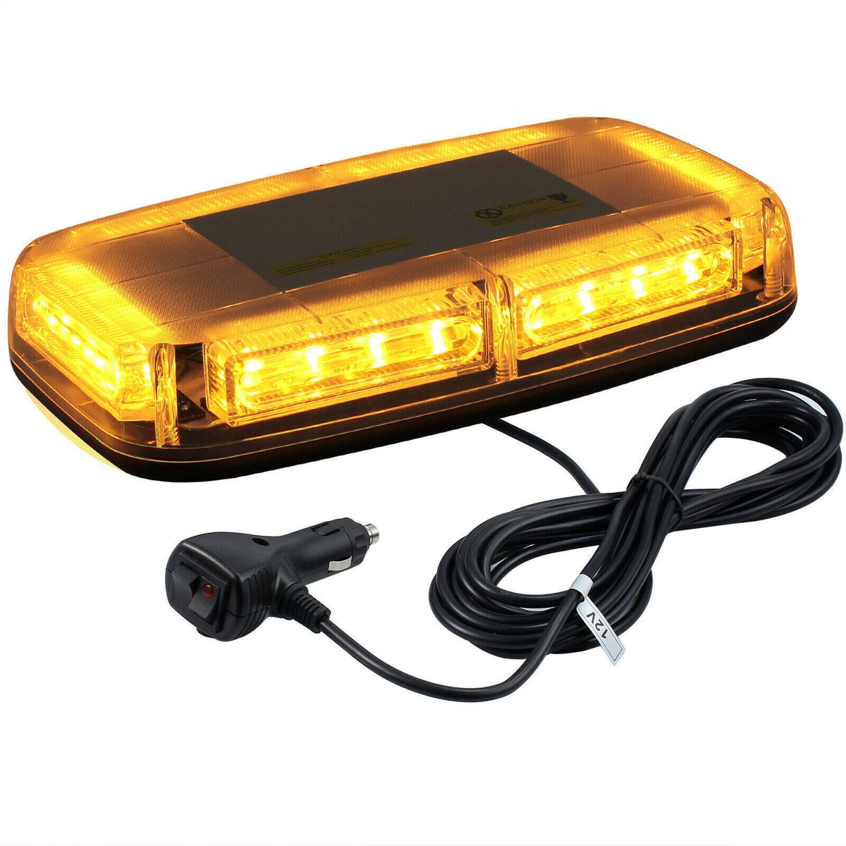 24 LED Amber Vehicle Roof Light Flashing Recovery Strobe Beacon Light ...