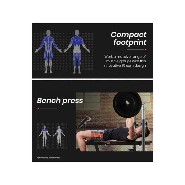 PROFLEX Adjustable Incline Weight Bench - Home Gym Fitness Training ...