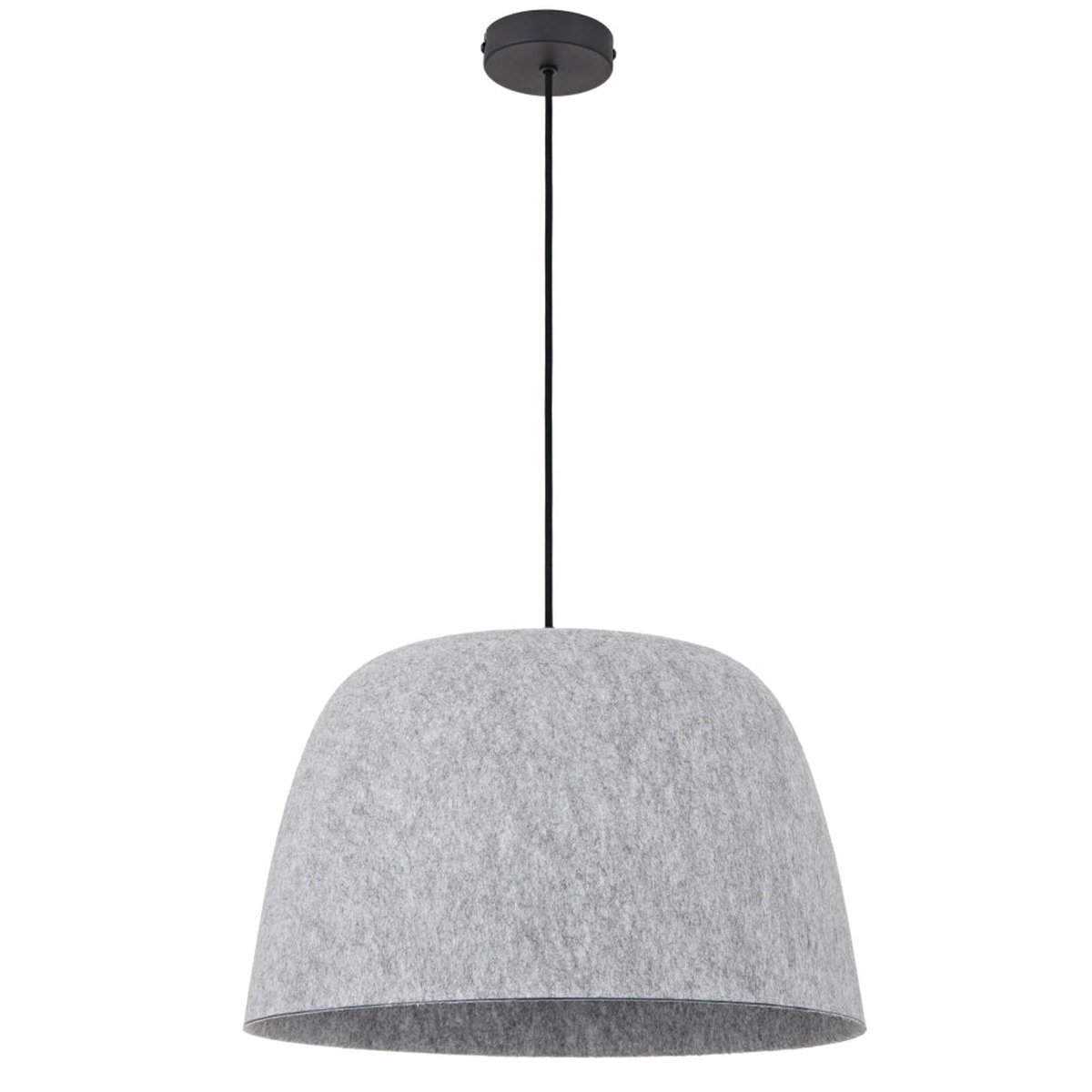 Telbix Malin Modern Pendant Hanging Lamp Light Felt Metal Grey Matte ...
