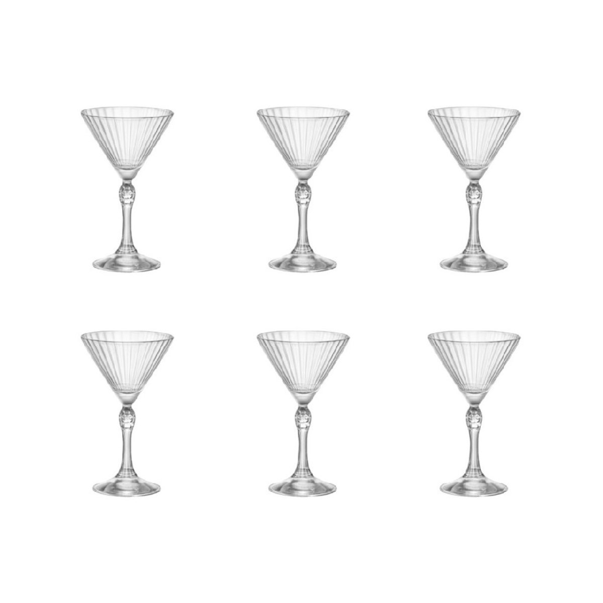 Bormioli Rocco America '20s 155ml Small Martini Glasses Set 6 ...