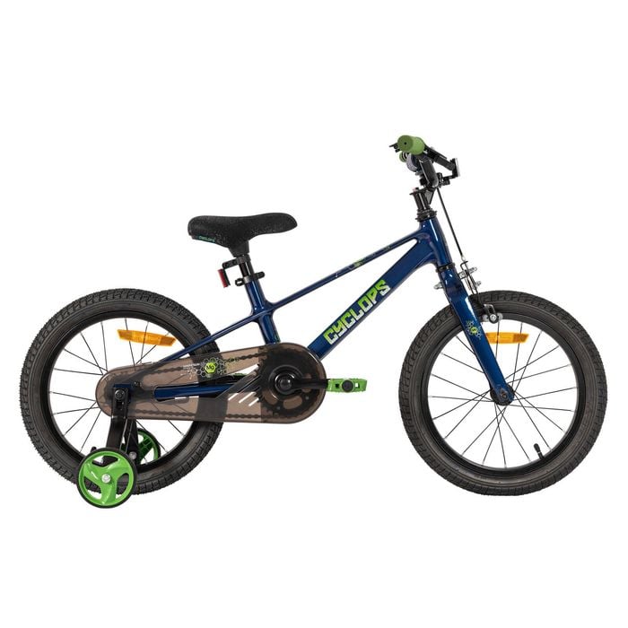 Cyclops 40cm Magnesium Kids Blue/Green Bike - Bunnings Australia