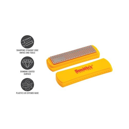Smith's 4" Diamond Sharpening Stone with Cover - Fine - Bunnings Australia