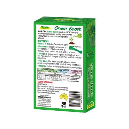 Manutec 600g Green Boost For Foliage And Growth - Bunnings Australia