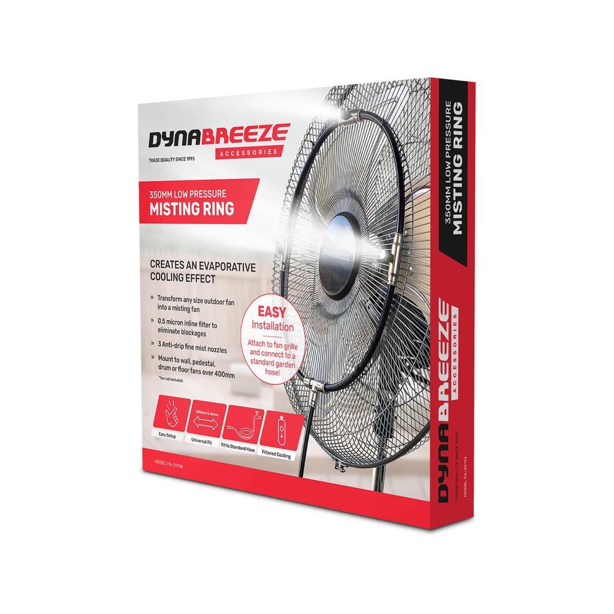 Dynabreeze 350mm Low Pressure Misting Ring - Bunnings Australia