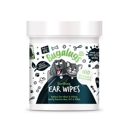Bugalugs Cat And Dog Soothing Ear Wipes - 100 Pack - Bunnings Australia