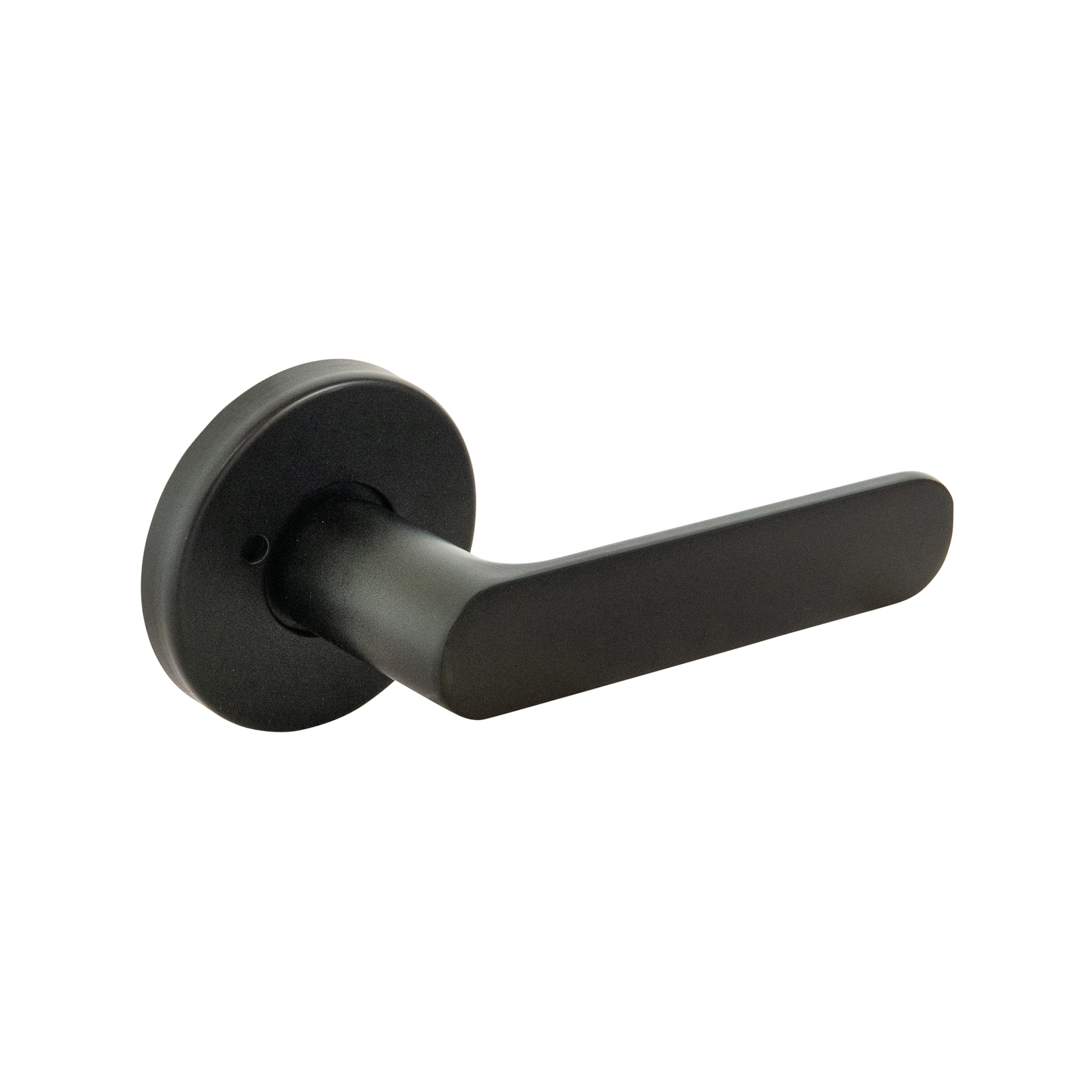 Ikonic Oslo Matte Black Privacy Lever Set Privacy Matte Black Bunnings Australia
