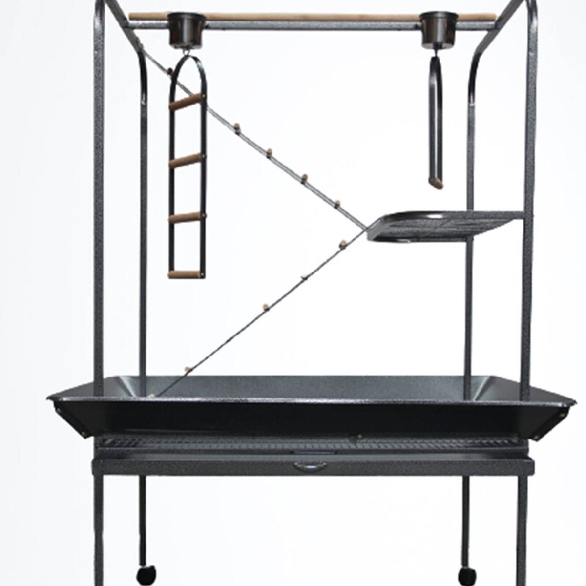 Yes4pets Xxl Bird Cage Parrot Playpen Gym Toy Stand With Swing Ladders ...