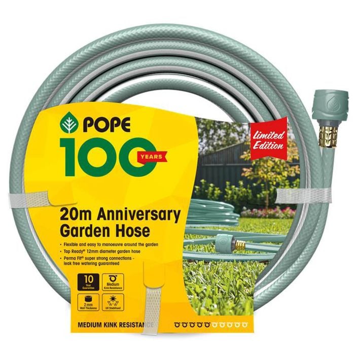 Pope 12mm x 20m 100YR Anniversary Hose - Bunnings Australia